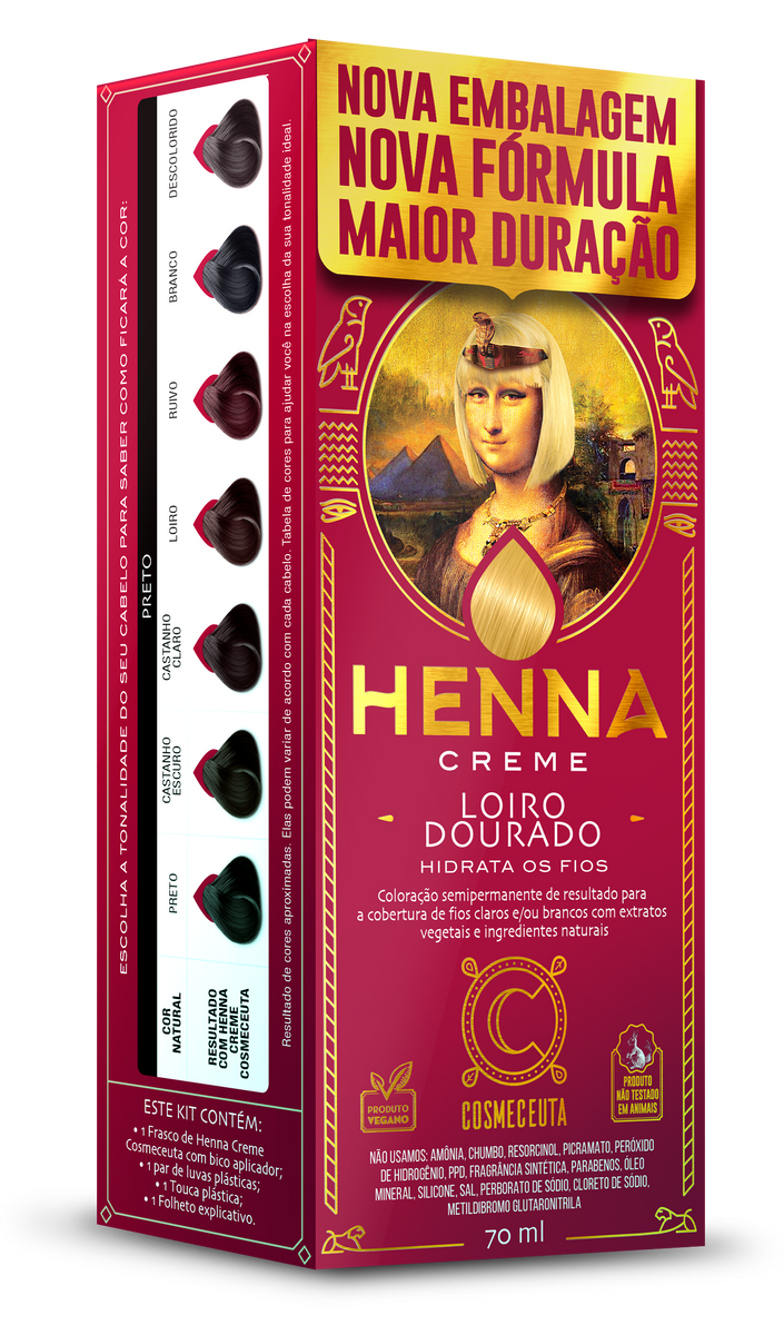 Henna Creme Loiro Dourado Cosmeceuta – Shop Shop Beauty